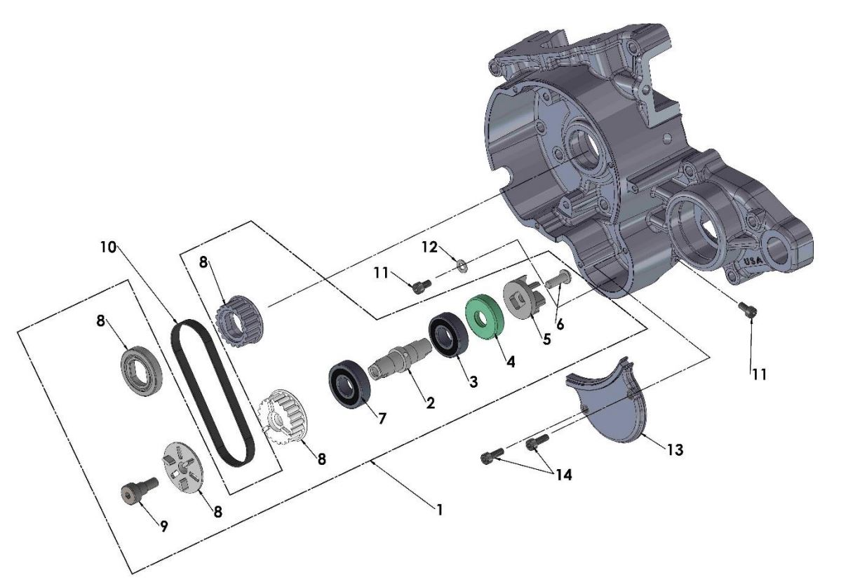 2021 Cobra CX50 P3 - ENGINE - WATER PUMP – NSC Motosports