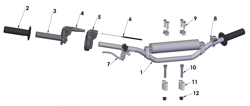 2017 Cobra CX50 P3 - HANDLEBARS & CONTROLS – NSC Motosports