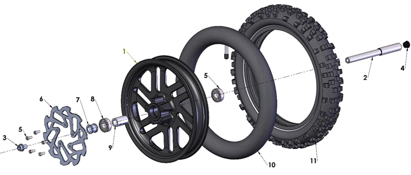 2022 Cobra CX50 P3 - WHEEL - FRONT – NSC Motosports