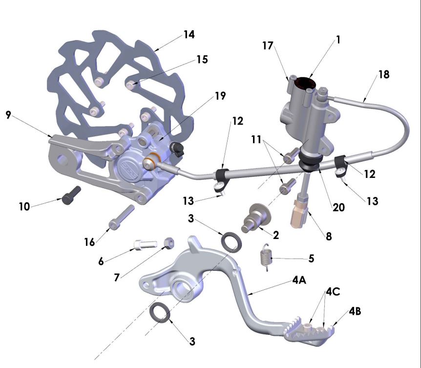 2022 Cobra CX50 P3 - BRAKE - REAR – NSC Motosports