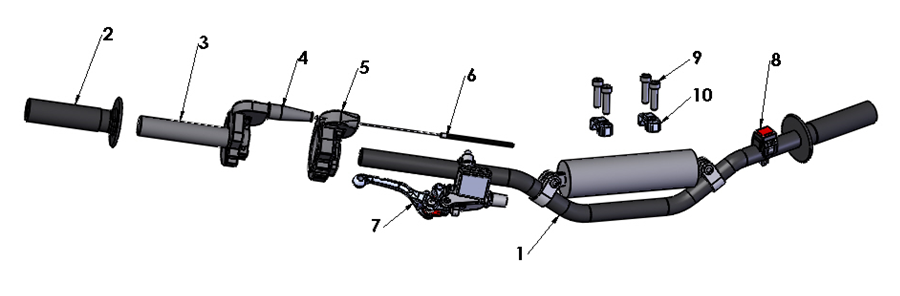 2021 Cobra CX50 P3 - HANDLEBARS & CONTROLS – NSC Motosports