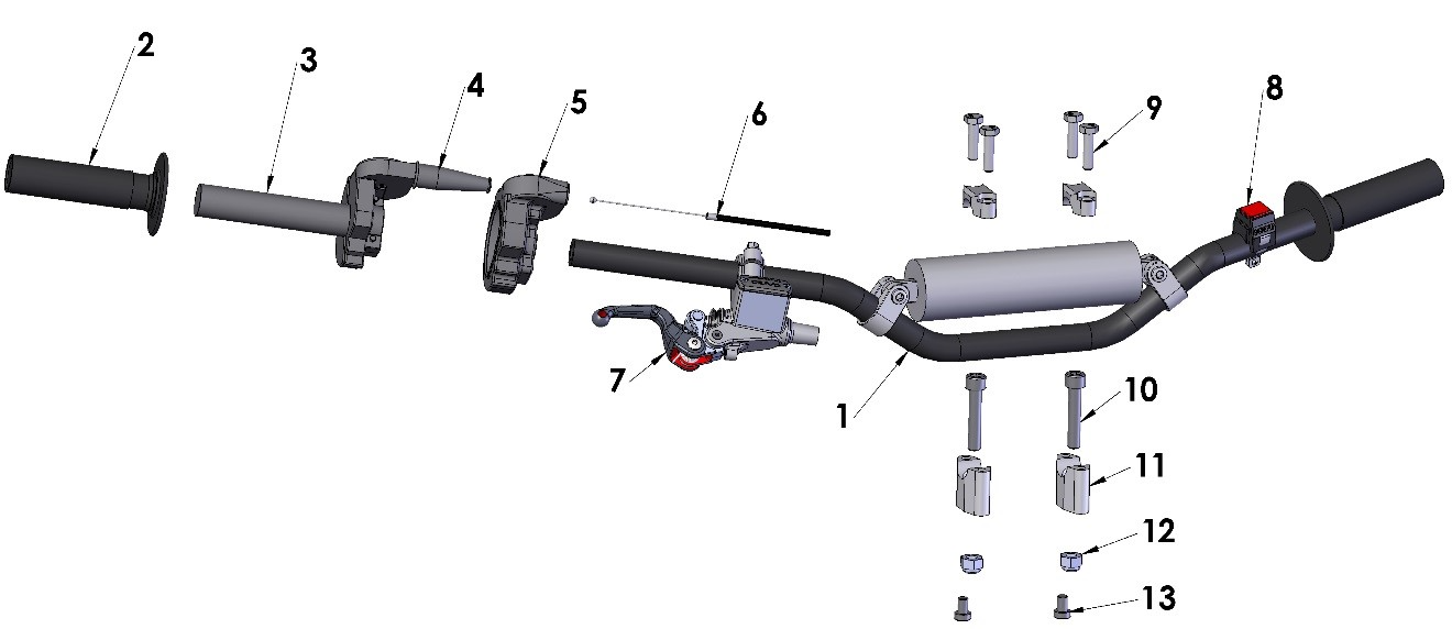 2018 Cobra CX50 P3 - HANDLEBARS & CONTROLS – NSC Motosports