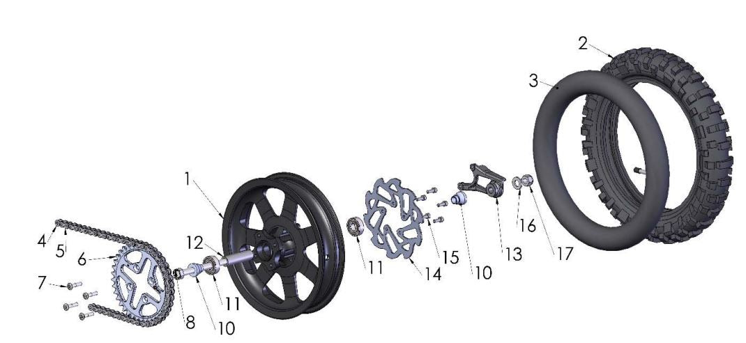 2022 Cobra CX50 P3 - WHEEL - REAR – NSC Motosports
